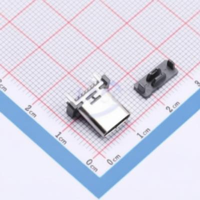 China High Durability LCKELEC LCK-TCF829-L110WL-G1 Type C Female Connector Supporting 5A Current and Robust Construction for sale