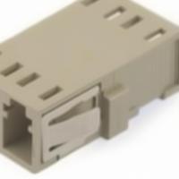 China Duplex Fiber Optic Economy Coupler LC Connector Type Beige Plastic Body L-com FOA-LCM12-PC0N-SCF for MMF for sale