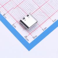 China Type C Female Header Connector 735mm Electroplating 1U Reel Packaging LCKELEC LCK TCF802 L735YL G1 for sale