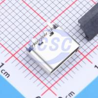 China Type C female connector LCKELEC LCK-TCF830-L64YL-G1 with 6.4mm shell length and SUS304 outer shell for sale