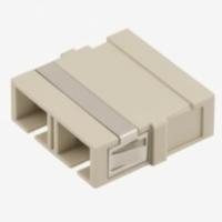 China Fiber Optic SC Duplex Multimode Coupler with Bronze Sleeve Beige ABS Body L-com FOA-914 Panel Mount for sale