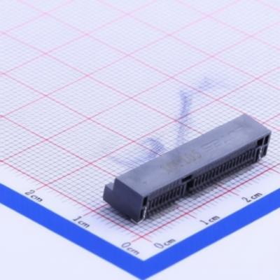China LOTES AAA PCI 092 P07 Mini PCI Express Connector 0.8mm Pitch 5.2mm Height with Gold Plated Contact Area for sale