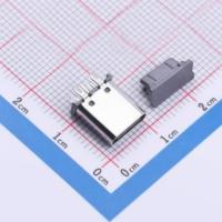 China Type C Connector LCKELEC LCK-TCF702B-L100WL-G1 with Copper Alloy Ground Bar and Multiple Packaging Options for sale