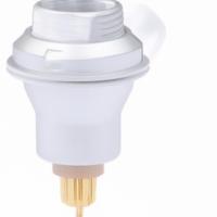 China Durable metal housing straight plug LICQ R.EEG.0B.107.CSL with nickel plated copper alloy components for sale