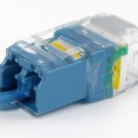China Fiber optic vertical spring shutter high density LC LC duplex translucent interior blue L com FOA 816 BLU unit for sale