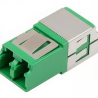 China Green high density fiber optic shutter with vertical spring mechanism L-com FOA-815-GRN LC LC duplex coupler for sale