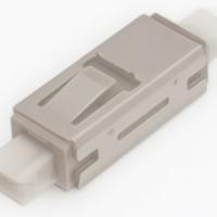 China Fiber Optic Simplex Adapter L-com FOA-704 Brown Plastic Housing Zirconia Sleeve Individually Packaged for sale