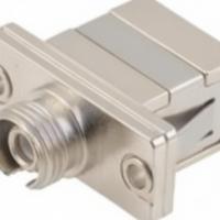 China SC Female to FC Female Fiber Optic Adapter L-com FOA-AM-SCFFCF with Zirconia Sleeve and Nickel Plated Body for sale