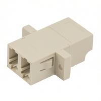 China multimode fiber optic coupler L-com FOA-974 with SC footprint flange LC duplex connectors and dust caps for sale
