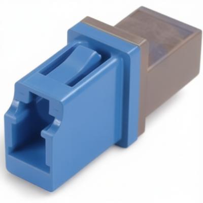 China Simplex Fiber Optic Adapter Featuring LC and MU Style Connectors L-com FOA-015 for Panel Applications for sale