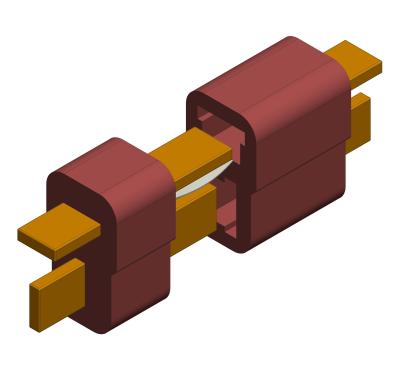 China Mini T Plug Deans Connector Pair Male Female Rated Up To 30A Nylon Metal SparkFun Electronics PRT-11864 for sale