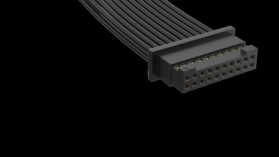 China Durable 2.00 mm pitch cable assemblies Samtec ISD2-12-D-M with single or double ended configurations for sale