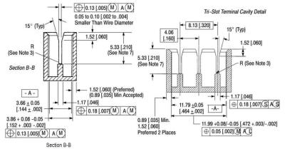 China Insulation Displacement Terminals TE Connectivity 964340-5 MAG MATE Series 300 with Wire Slot Beams for sale