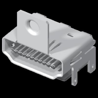 China Surface mount hot pluggable connector Samtec HDMR 29 01 S SM TR 29 position high speed I O receptacle for sale