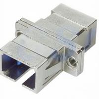 China Zinc Alloy SC Simplex Fiber Optic Adapter with Dust Cap and Panel Mounting L-com FOA-002M Model Number for sale