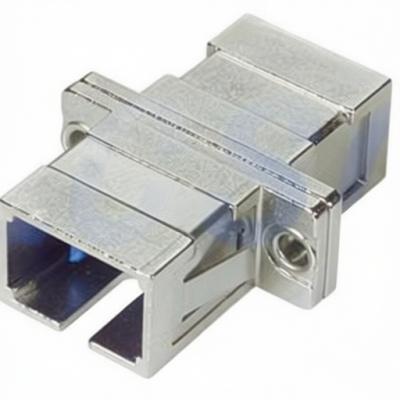 China Zinc Alloy SC Simplex Fiber Optic Adapter with Dust Cap and Panel Mounting L-com FOA-002M Model Number for sale