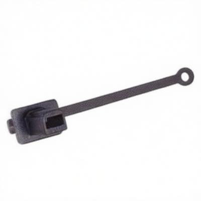 China RoHS Compliant USB B Jack with Lanyard Bulk Pack of 10 Pieces Black PE Material L com CAP B USB LAN for sale
