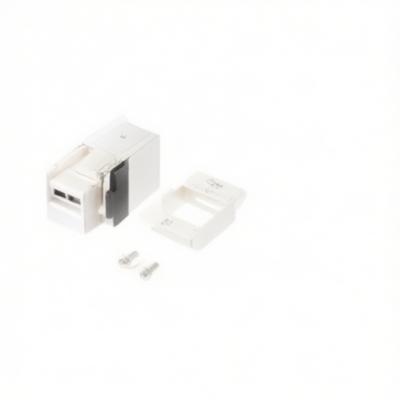 China L com ECFU3KEY AA S Keystone USB 3 0 AF AF Shielded Coupler Kit for Data Transfer and Panel Mounting for sale