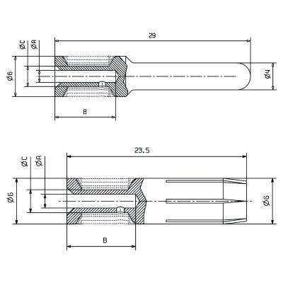 China Silver finish crimp contact pin connector copper alloy Weidmuller 1002940000 for electrical connection for sale