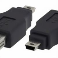 China USB cable assembly L-com U3C00027 with USB A Type Female to MINI USB 5PIN Male connectors black PVC jacket for sale