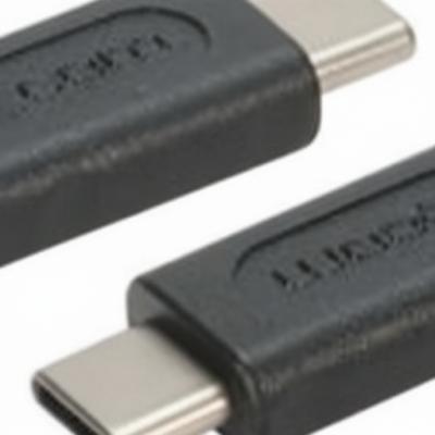China USB 3.1 Series C Plug to Receptacle Adapter L-com UAD043MF with Gold Plated Contacts and PVC Overmold for sale