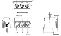 China Eurostyle PCB terminal blocks TE Connectivity 284410-3 with rising cage clamp and ISO 9001 management for sale