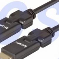China Shielded HDMI 19 Pin Male Cable L-com SWHD-2 with Individually Shielded Twisted Pairs and Drain Wire for sale