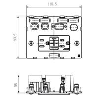 China Compact and versatile insert plate system FrontCom Vario with IP 65 protection WEIDMULLER 2004810000 for sale