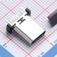 China Robust Type C Connectors LCKELEC LCK TCF829D L124WL G1 with LCP Core and UL94V 0 Flame Retardant Material for sale