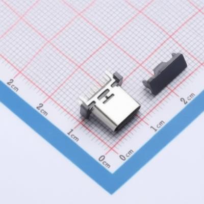 China Type C Female Header Connector LCKELEC LCK-TCF829D-L93WL-G1 with SUS301 Center Clip and Gold Plating for sale