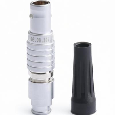 China straight plug connector LICQ BRFGG0B107CSAD42Z with nickel plated metal housing and stable connections for sale