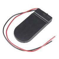 China Enclosed coin cell battery holder with two cr2032 batteries and on off slide switch SparkFun Electronics PRT-12618 for sale