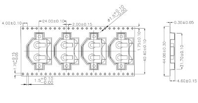 China Precision battery retainer TE Connectivity BAT-HLD-003-SMT designed for cell ST SM tab applications for sale