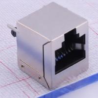China RJ45 Connector 8P8C Shielded Model 52E No Light No Ejector Direct Plug-in Type Ckmtw R-RJ45S08P-B000 for sale