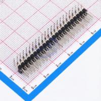 China 2.54mm Pin Header Connectors Featuring Ckmtw B-2100R44P-B110 Dual Row Straight and Right Angle Types for sale