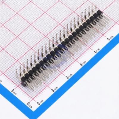 China 2.54mm Pin Header Connectors Featuring Ckmtw B-2100R44P-B110 Dual Row Straight and Right Angle Types for sale