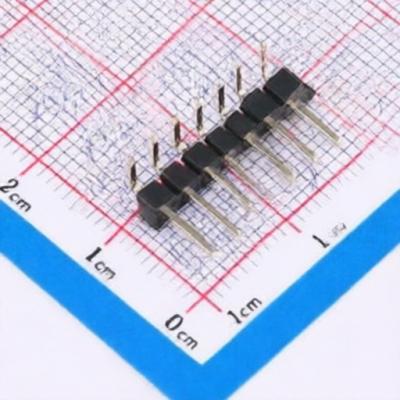 China 2.54mm Pin Header Connector Series with Ckmtw B-2100R07P-A110 Featuring Single Row and Dual Row Pins for sale