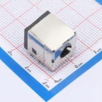 China CUI PJ-080BH shielded DC power jack with 10 amp rating and UL94V-0 PA9T flame resistant housing for sale