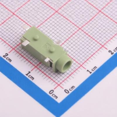China Tip switch SMT audio jack CUI SJ-3524-SMT-TR-GR designed to meet RoHS and UL94V-0 standards for audio for sale