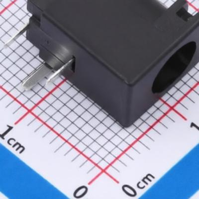 China High reliability dc power jack with 25 mm center pin and 5 amp rating CUI PJ-102BH right angle style for sale