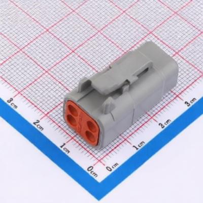 China Wire to wire connector housing DEUTSCH DTM06-4S 4 position gray sealable for female terminals for sale