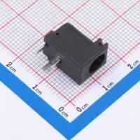 China Right angle DC power jack CUI PJ-102AH with 24 volt maximum input and secure tapered pin connection for sale