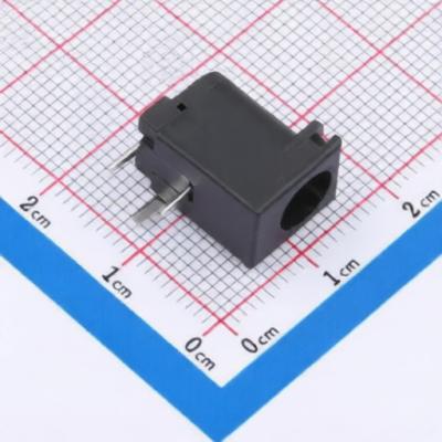 China Right angle DC power jack CUI PJ-102AH with 24 volt maximum input and secure tapered pin connection for sale