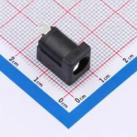 China Durable DC power jack with 2.0 mm center pin rated 5.0 A vertical through hole mounting CUI PJ-044AH for sale