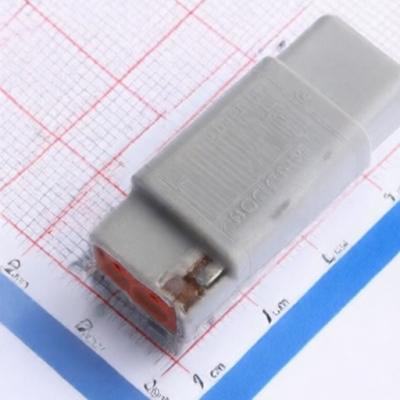 China Gray PA GF material housing DEUTSCH DTM06-2S wire to wire connector with 2 position female terminals for sale
