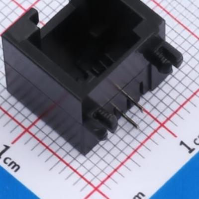 China 6 position 2 conductor modular connector FG RJ11-804-6P2C designed for telephone line connections for sale