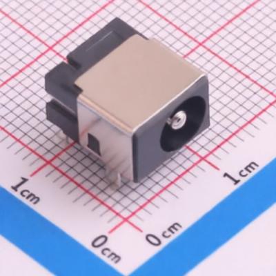 China Low profile shielded right angle through hole dc power jack with 2.0 mm center pin CUI PJ-051AH rated 5 amps for sale