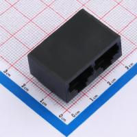 China Durable network socket FG RJ-059-2-6 with phosphor bronze signal pin and PA66 plastic seat in black color for sale