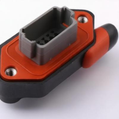 China Heavy duty vehicle connector DEUTSCH DT04-12PA-LE01 with wedgelock and threaded coupling ring design for sale