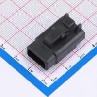 China 3 position wire to wire sealable housing female terminals DEUTSCH DTM06-3S-E004 4.19 mm pitch black for sale